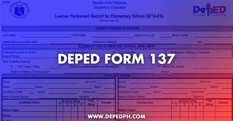 Deped Form 137 Explained How To Get A Copy Deped Ph