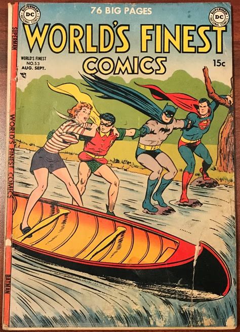 Gac Featured Golden Age Cover Worlds Finest Comics 53 1951 The