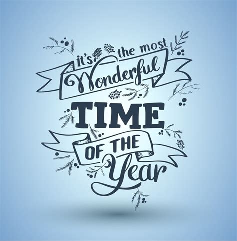 크리스마스와 새해 복 많이 받으세요 글자 인사말 카드 프리미엄 벡터