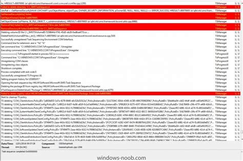 OSD Failure Configuration Manager Windows Noob