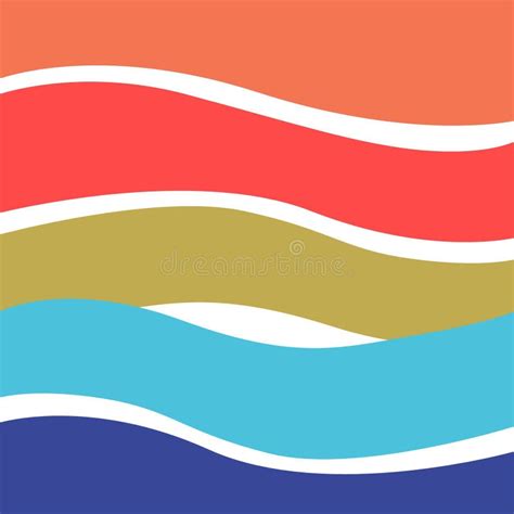 Retro Colorful Design Lines Pattern Texture Stock Vector Illustration