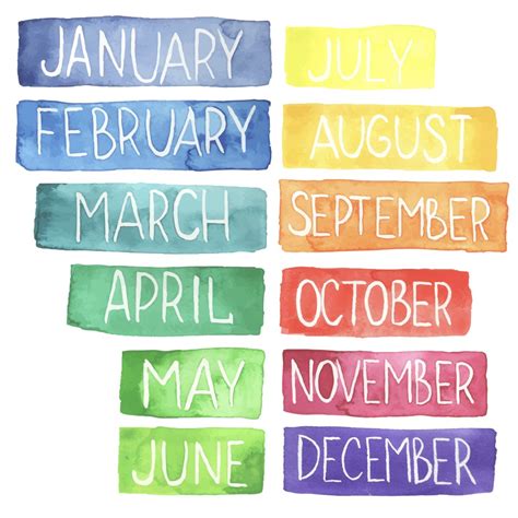 Los Meses Del Ano Ingles Los Meses Del Año Months Of The Year