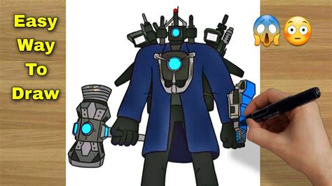 How To Draw Upgraded Titan Cameraman Skibidi Toilet Youtube