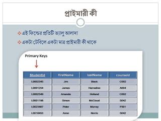 Database Overview In Bangla PPTX