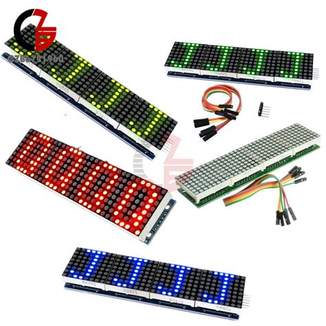 max7219 microcontroller 4 in 1 leddisplay 4 color india ubuy