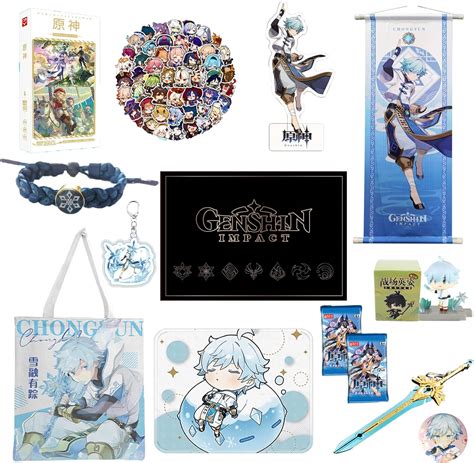 Limutoy Genshin Impact Collectors Set Figure Bag Flag Mousepad