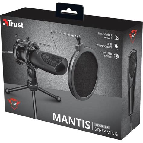 Trust Mikrofon GXT 232 Mantis, schwarz, Kondensatormikrofon ...
