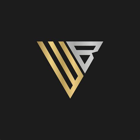 Alphabet Initials Logo Bw Wb W And B 36767958 Vector Art At Vecteezy