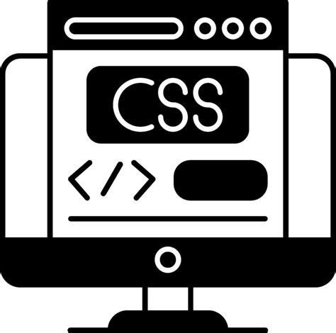 Css Glyph Icon 47209942 Vector Art At Vecteezy