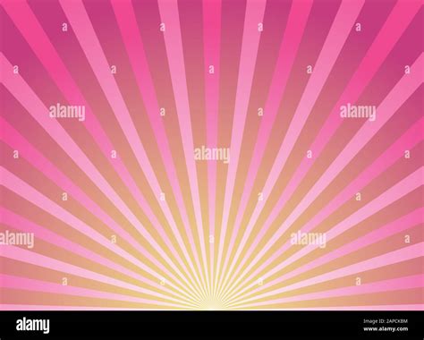 Sunlight Horizontal Background Pink Color Burst Background Vector