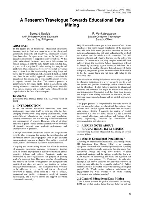 Pdf A Research Travelogue Towards Educational Data Mining