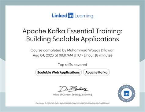 Muhammad Waqas Dilawar On Linkedin Certificate Of Completion