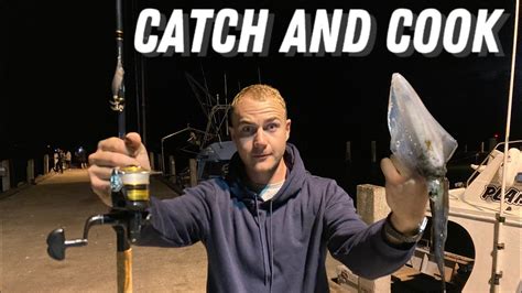Squid Catch And Cook In Australia Youtube