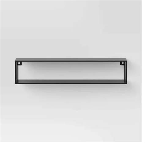 Honey Finished Mild Steel Metal Wall Shelf 3 Shelves Free Standing At