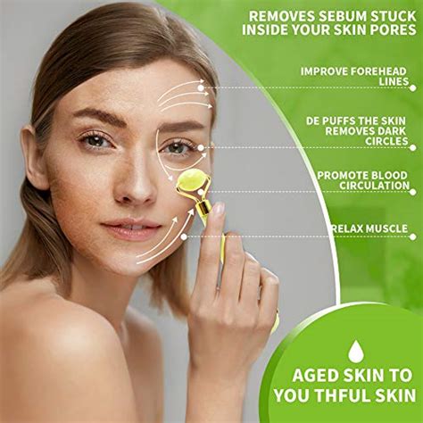 Jade Roller And Gua Sha Set 4 In 1 Gua Sha Facial Massage Tool Beauty