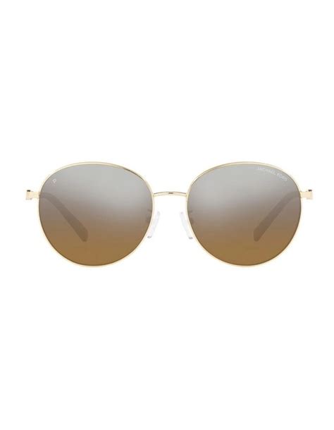 Michael Kors Alpine Polarised Sunglasses In Light Gold Myer