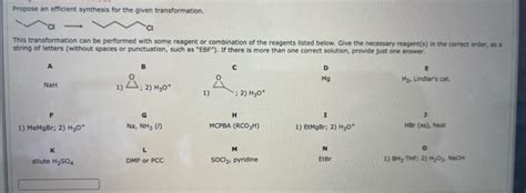 Solved Propose an efficient synthesis for the given | Chegg.com