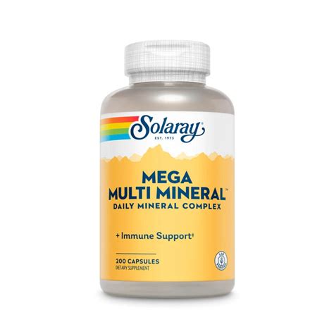 Solaray Mega Multi Mineral 200 Caps! Discount Solaray Supplements!