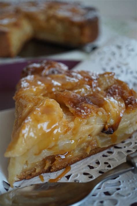 Gâteau aux pommes poires au caramel au beurre salé COUZINA fr Cuisine du Monde