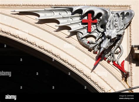 Decorative Dragon At Smithfield Central Meat Market London England