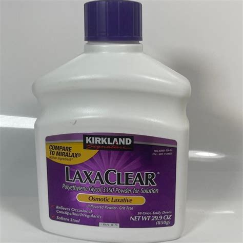 Kirkland Signature Other Laxacare Osmotic Laxative Polyethylene