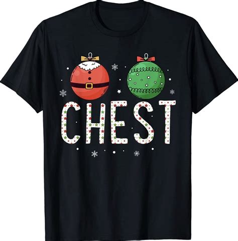 Chest Nuts Matching Funny Christmas Couples Chestnuts Chest T Shirts