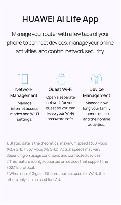 Huawei Wifi Ax1 Router Dual Band 1200 Mbps Broad Coverage 3 Steps