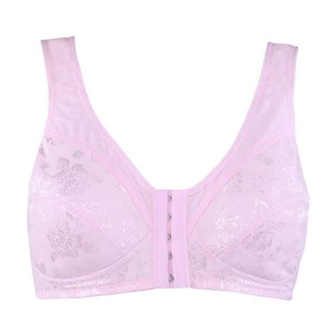 Pretty Comy Front Closure Bra For Women Full Coverage Wirefree Lace