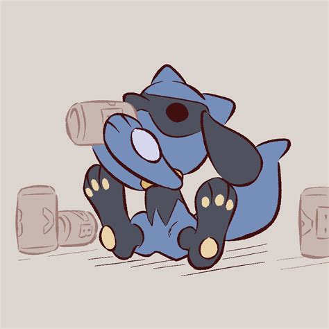 Riolu Pokemon Drawn By Advos Danbooru