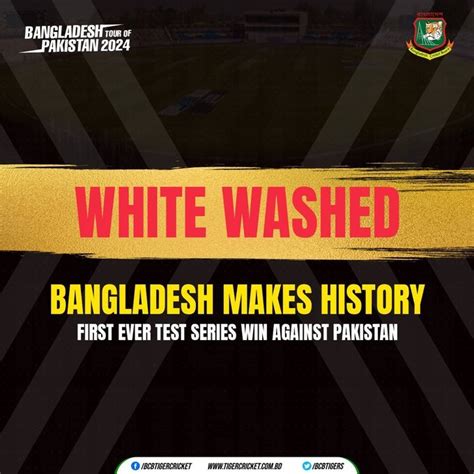 Historic Test Cricket Upset Bangladesh Stuns Pakistan With Series