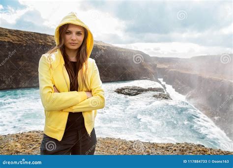 Free Happy Woman Enjoying Nature Beauty Girl Outdoor Stock Image