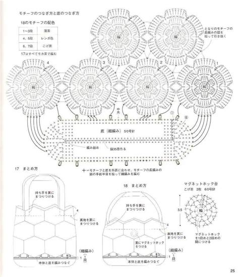Stylish Crochet Motifs Bag Pattern Jpcrochet