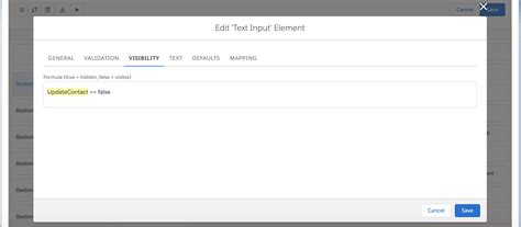 How To Edit Elements Visibility Conditions Smart Forms Portal