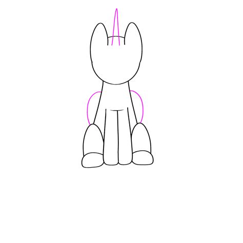 Mlp Base Alicorn Sitting By Drawdigitalmlpoc On Deviantart