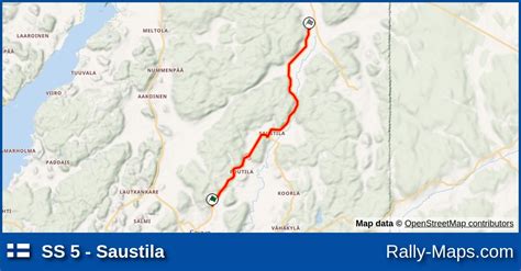 Ss 5 Saustila Stage Map Sm Teboil Ralli 1981 Ralli Sm 🌍 Rally