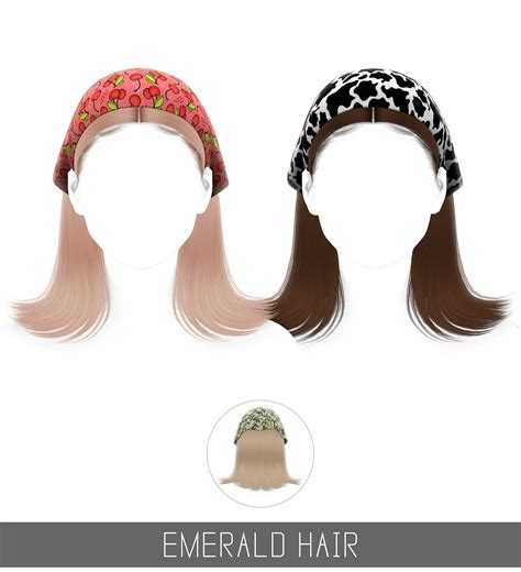 Simpliciaty Emerald Hair Sims 4 Hairs