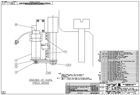 Hurco Autobend Y Axis Parts Listings And Assemblies