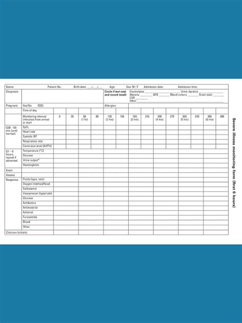 Severely Ill Patient Monitoring Form Nepal — Imai Alliance