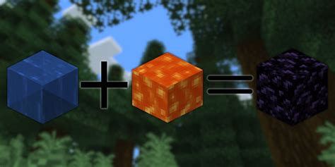 Obsidian Minecraft How To Make Obsidian In Minecraft