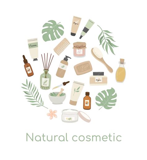 Óleo Cosmético Natural E Ilustração Em Vetor De Loja De Acessórios