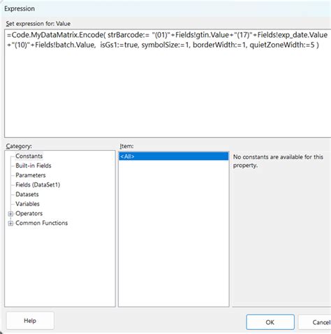 Gs1 Data Matrix Barcodes In Sql Server Reporting Services Ssrs Barcodewiz