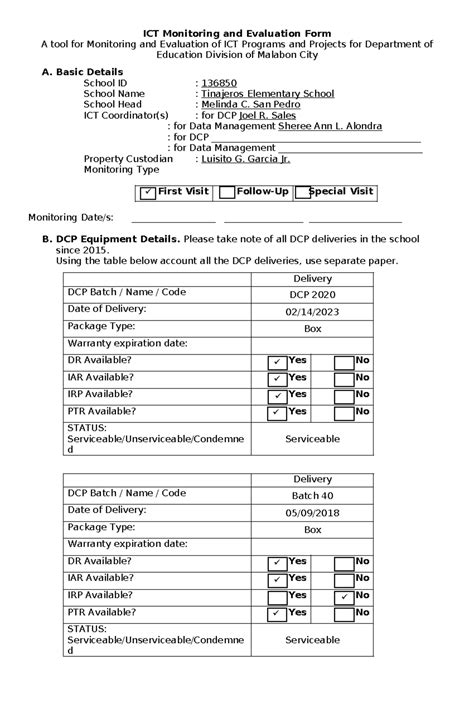 Tes Revised 2023 Ict Monitoring Tool Ict Monitoring And Evaluation