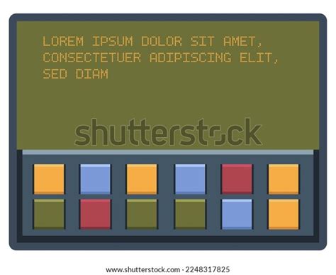 Electric Equipment Gadget Display Isolated Panel Stock Vector Royalty Free 2248317825
