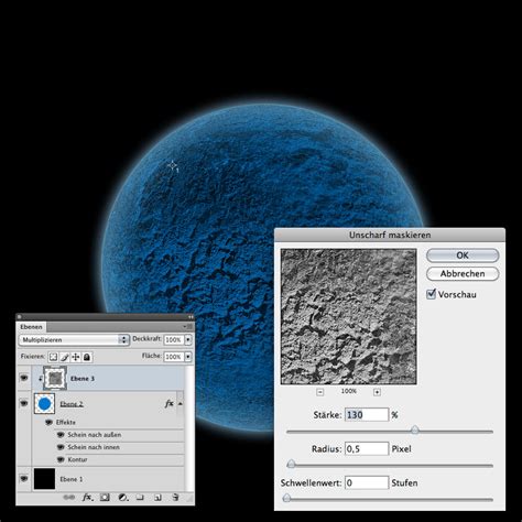 Photoshop Tutorial Fiktiver Planet Agentur Kulturbanause