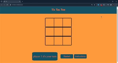 My Tic Tac Toe Game With Html Css And Javascript Adharapuram
