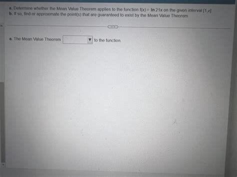 solved a determine whether the mean value theorem applies