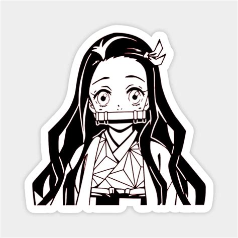Nezuko Cute Demon Girl Demon Slayer Magnet Teepublic