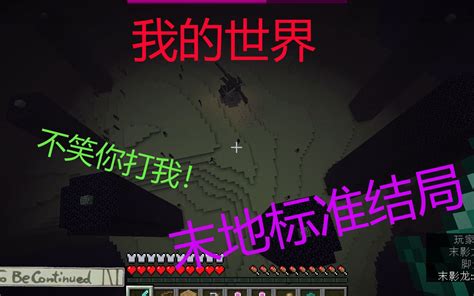 我的世界末地的标准结局（不笑你打我）哔哩哔哩bilibili