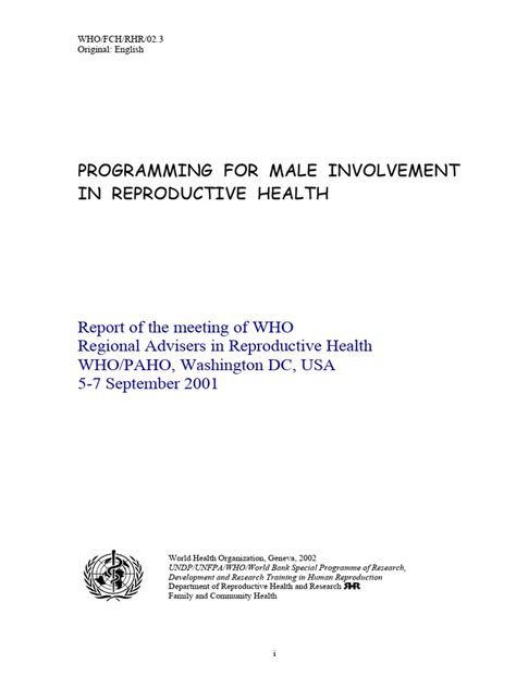 Programming For Male Involvement Pdf Sexually Transmitted Infection Safe Sex