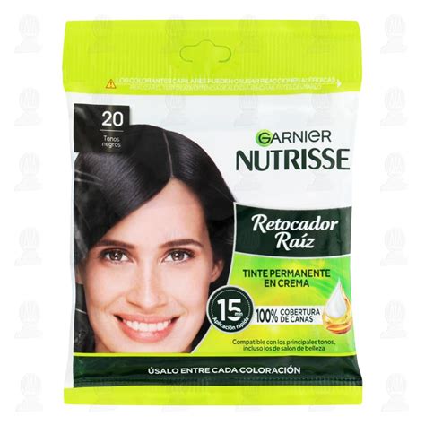 Retocador de Raíz Garnier Nutrisse en Crema Tonos Negros 20 1 pz
